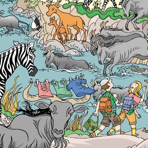 Cartoon Poster for Kids - Fantastic Animals Educational Poster - Poster ...