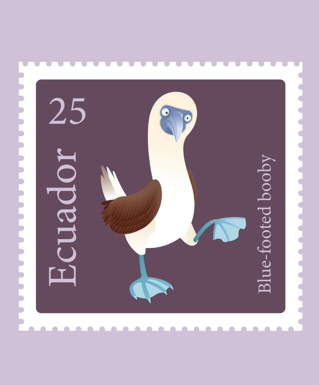 Blue-footed Booby Art, Blue-footed Booby Poster, Blue-footed Booby ...