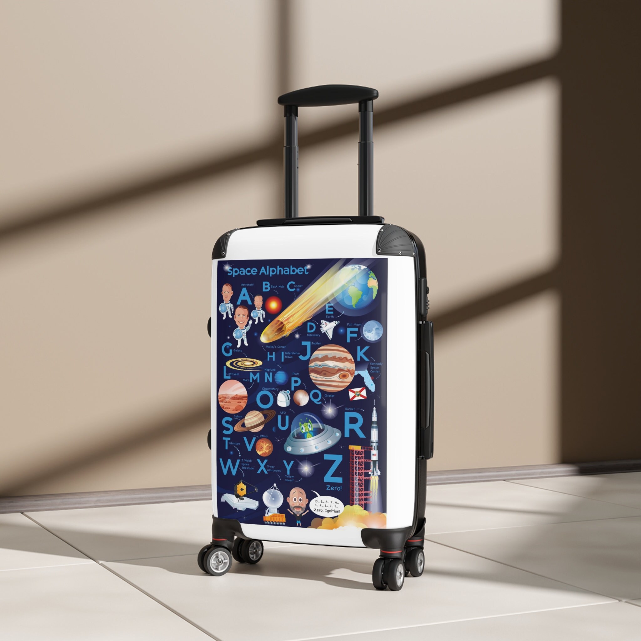 Space Alphabet Educational Suitcase Space Alphabet - Etsy