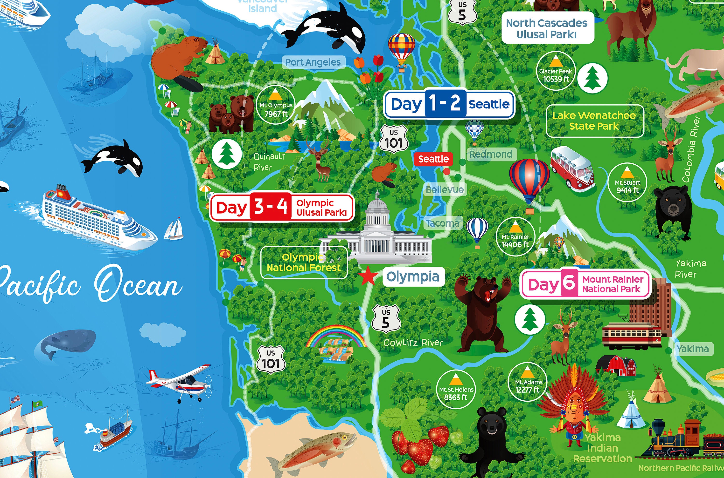 Washington State Tumbler 20oz, Embark on an Unforgettable Adventure ...