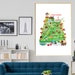 Cartoon Map of UTAH STATE - Etsy