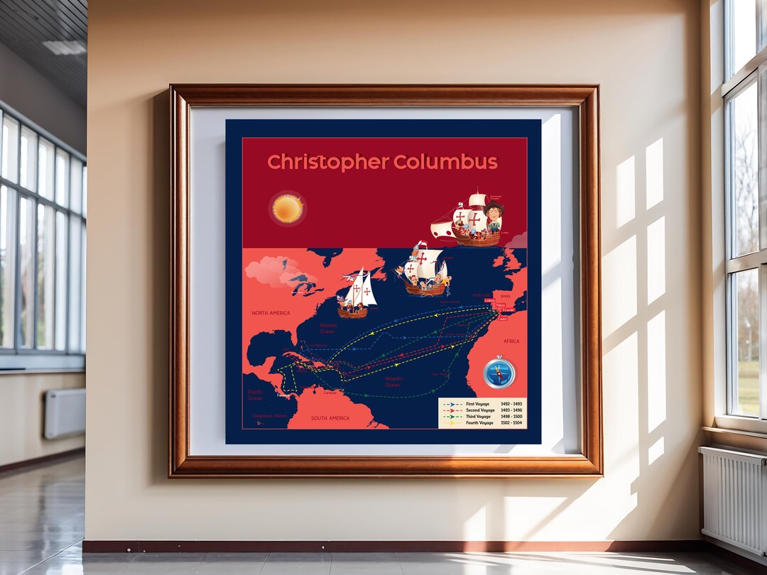 CHRISTOPHER COLUMBUS MAP Columbus Journey Map New World Map Jpg ...