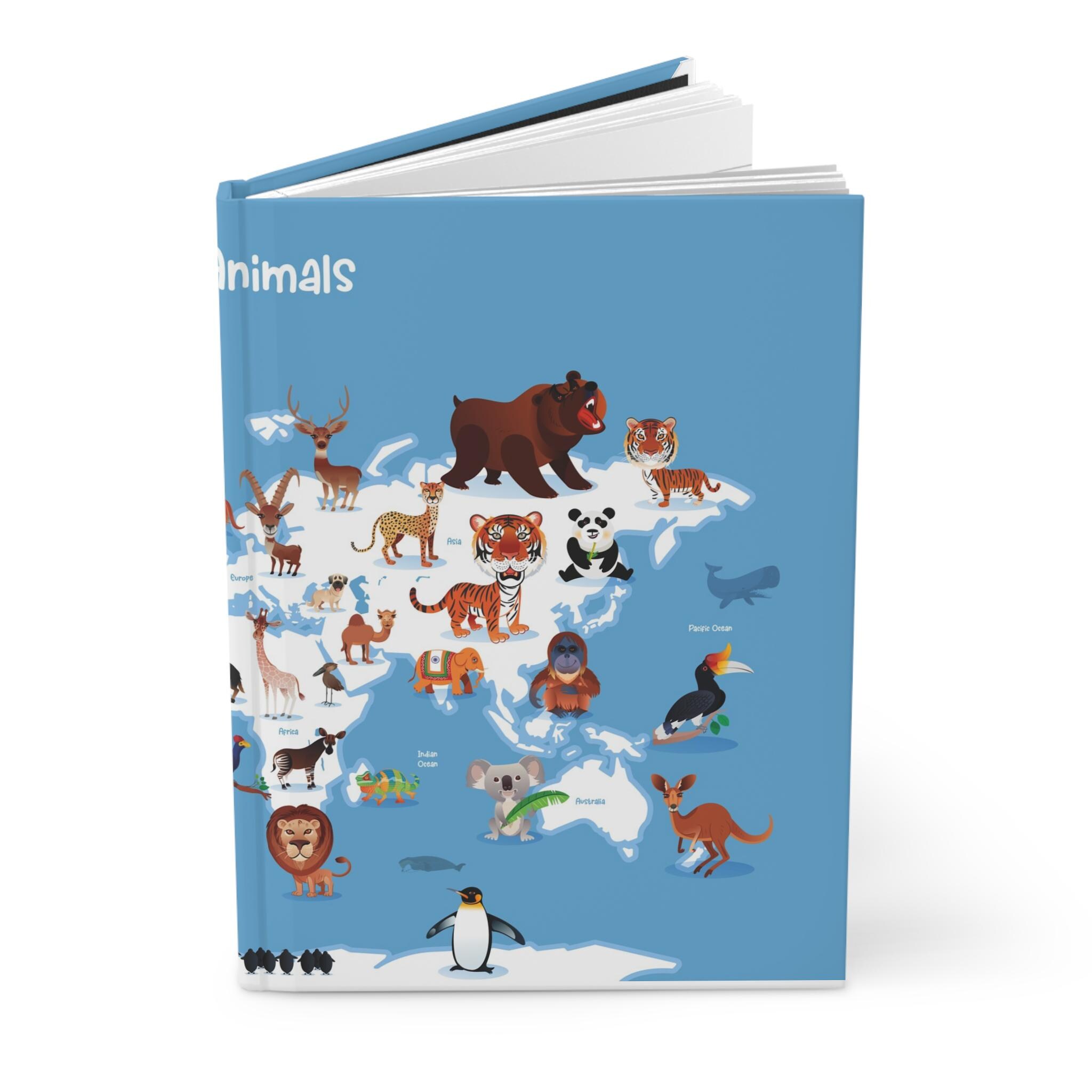 Cartoon Map of Animals World, Map of Animals World, Africa Animals ...