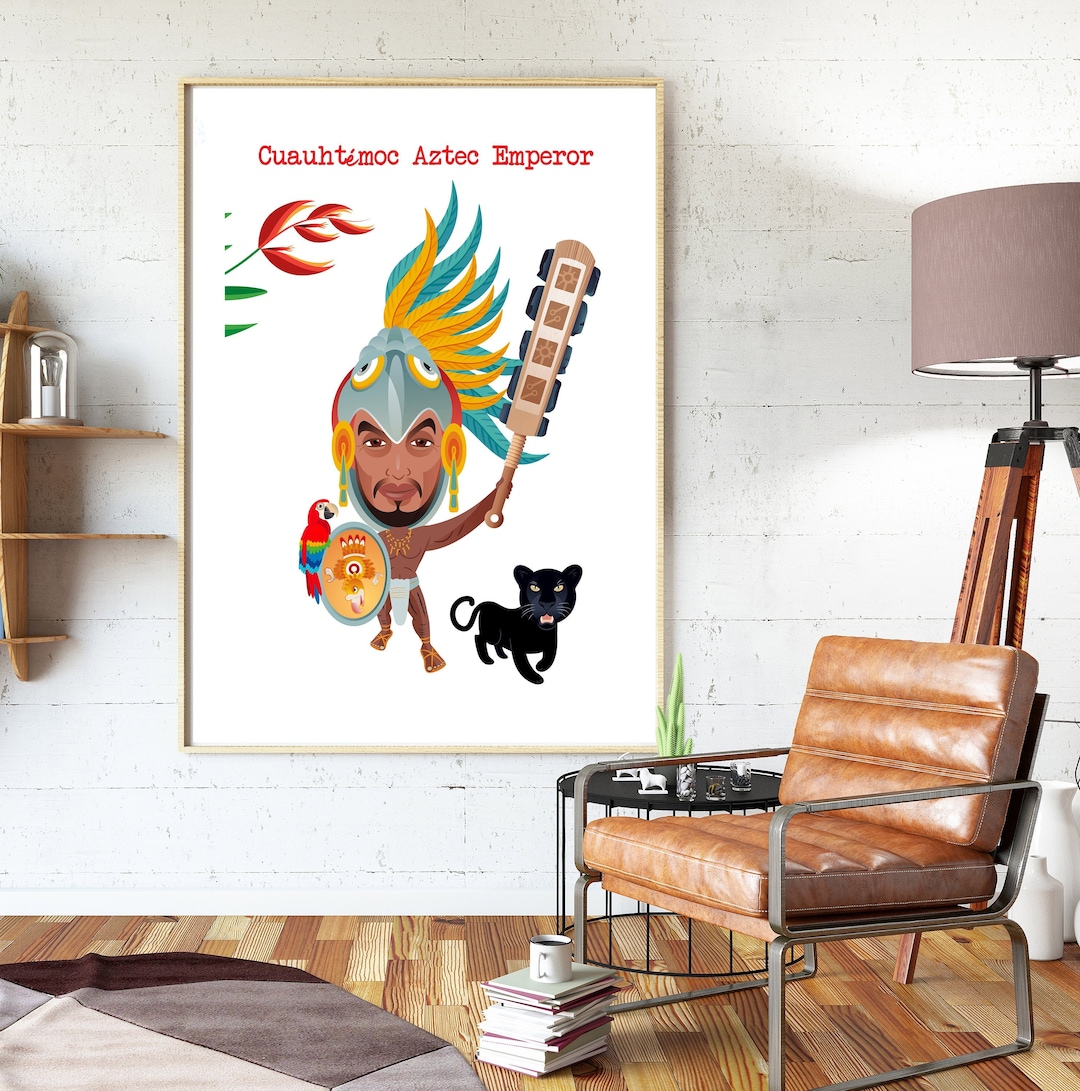 CUAUHTÉMOC | Last Aztec Emperor | Aztec Civilization Art | Heroic ...