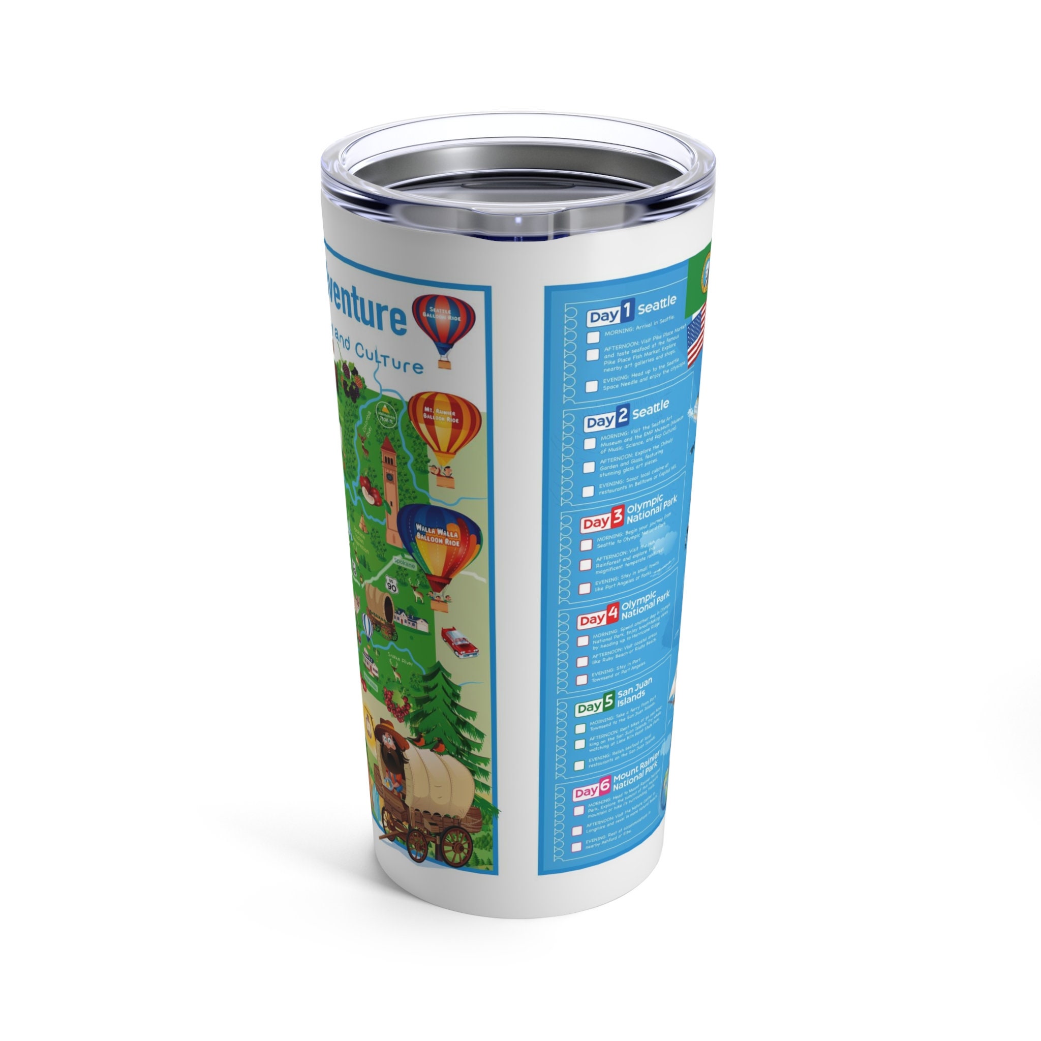 Washington State Tumbler 20oz, Embark on an Unforgettable Adventure ...