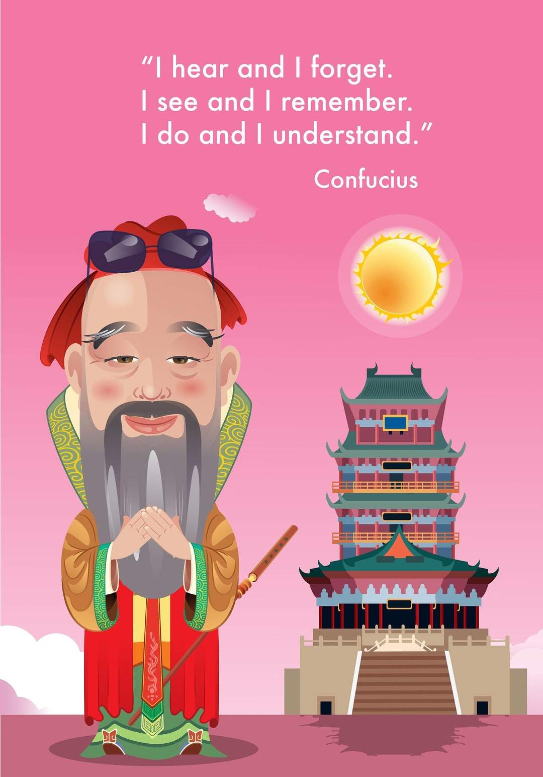 Confucius Quotes That Will Inspire You: Cartoon Posters Filled With ...