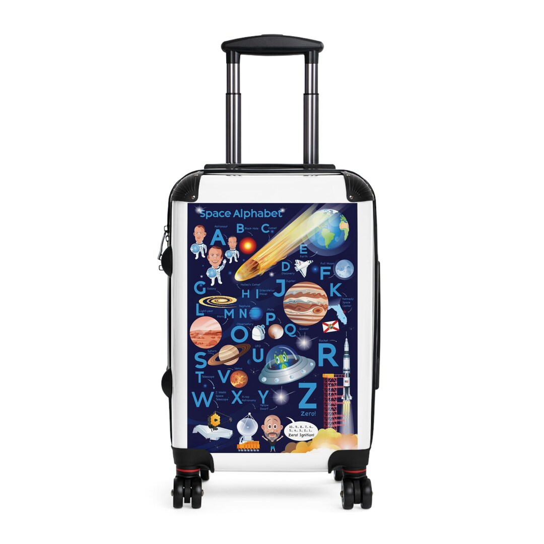 Space Alphabet Educational Suitcase, Space Alphabet Educational Baggage ...