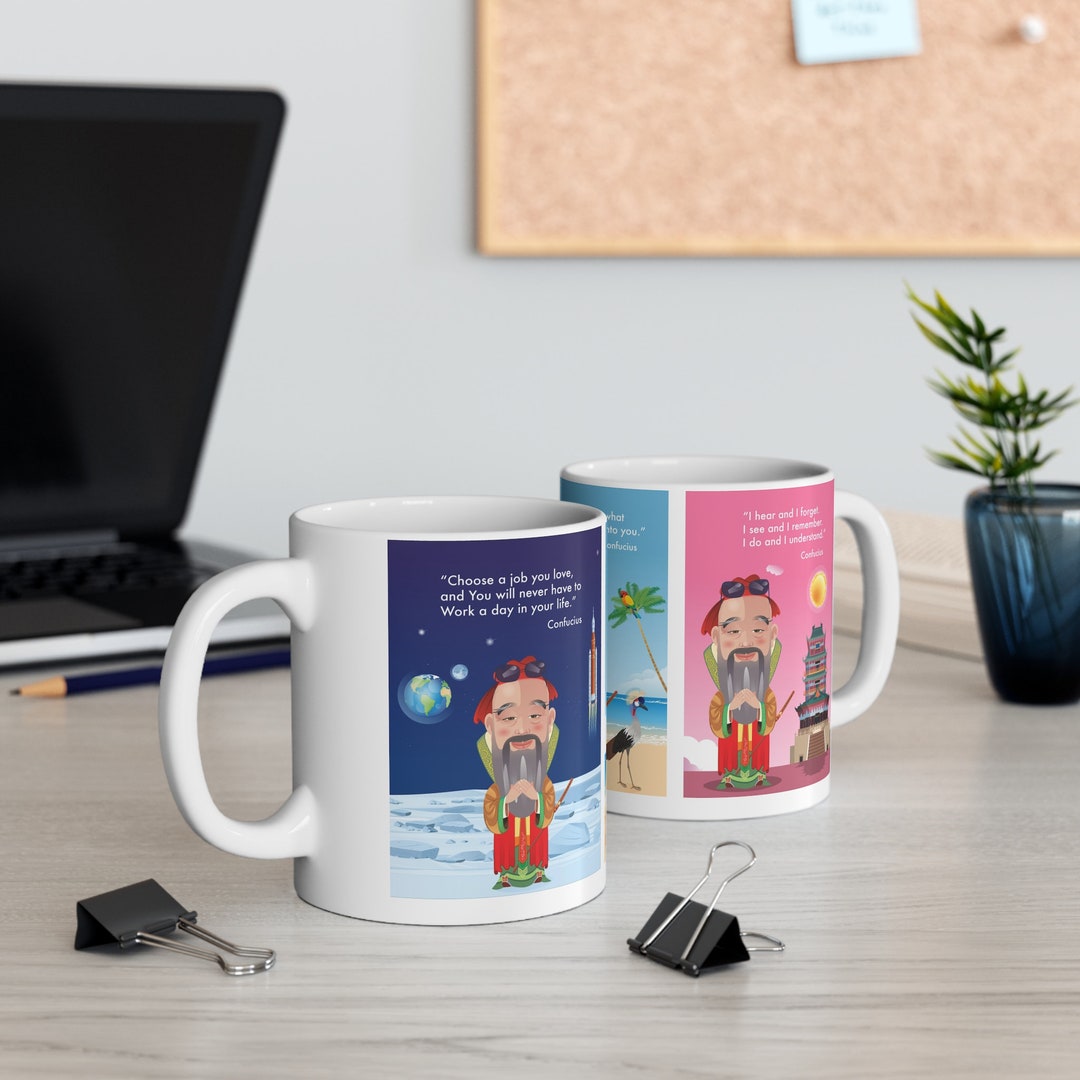 Confucius Quotes That Will Inspire You: Cartoon Posters Filled - Etsy