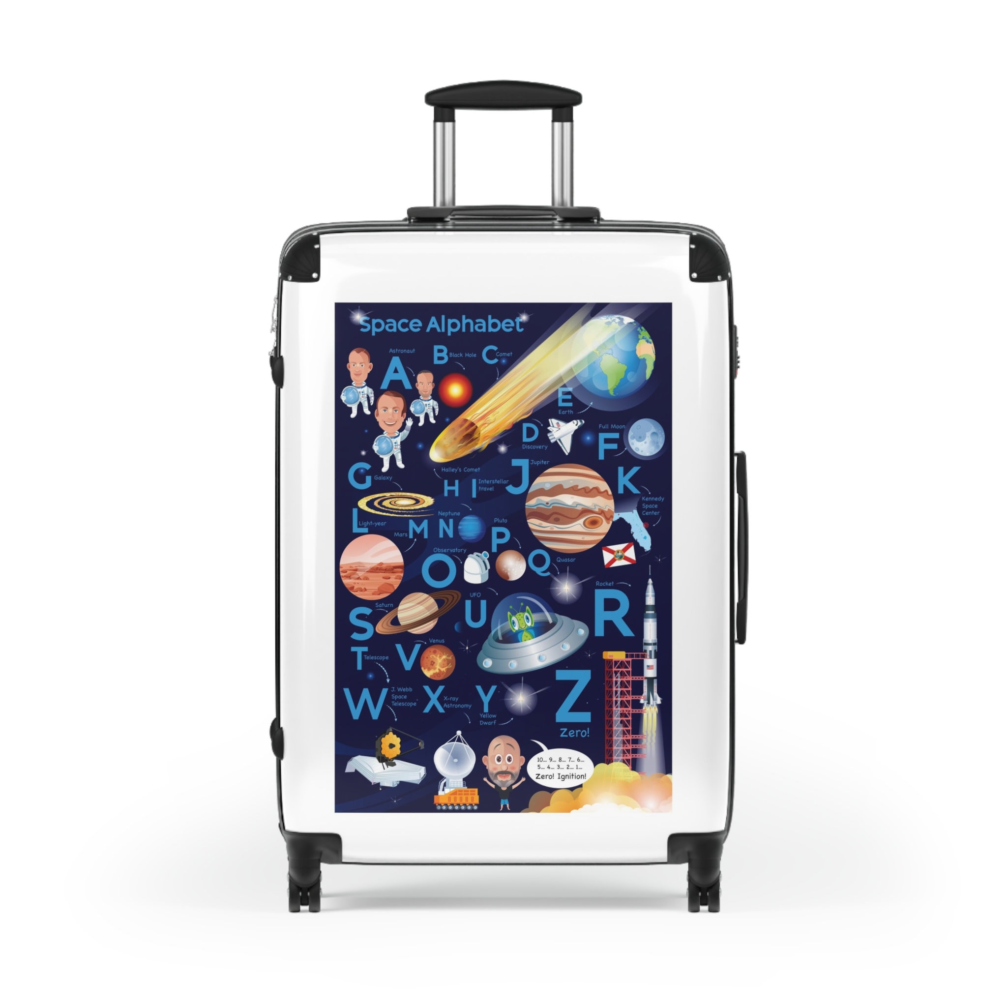 Space Alphabet Educational Suitcase Space Alphabet - Etsy