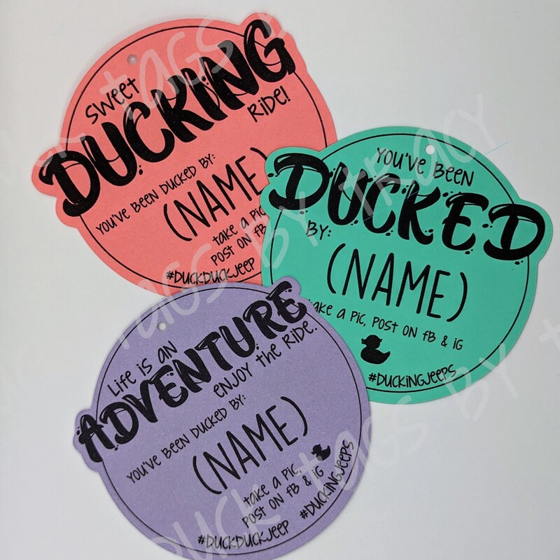 Cruising Duck Labels - Etsy