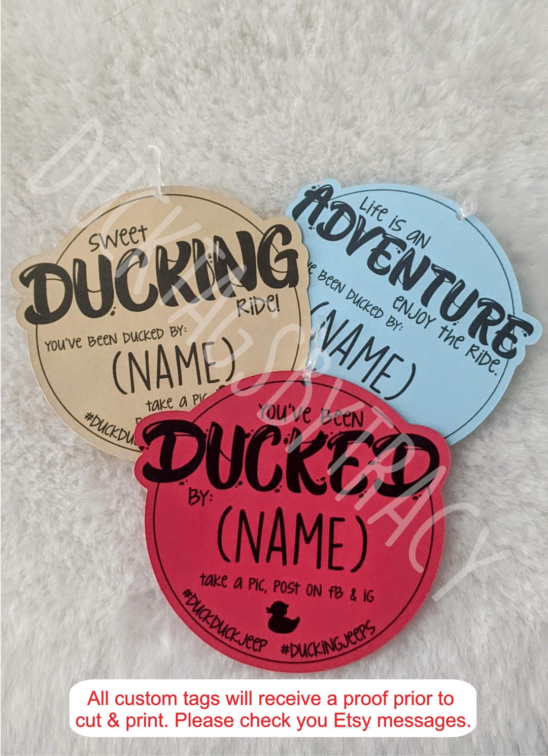 Duck Tags - Etsy