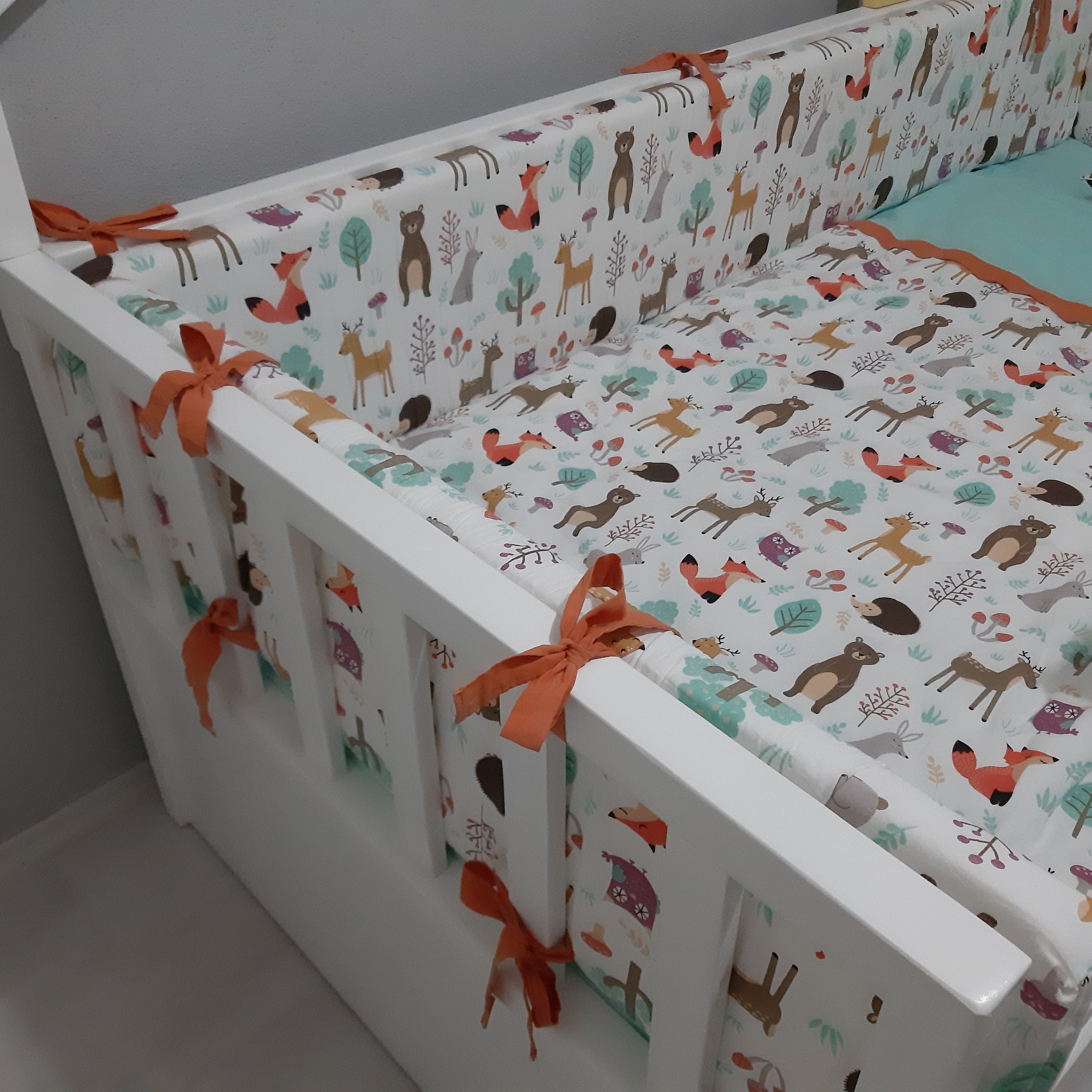 Montessori Bed Edges Barrier Crib Edge Protector Pad Bed - Etsy