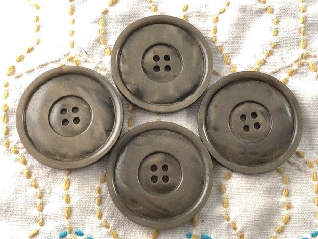 Set 5 Greyish Brown Galalith 1930's Buttons 1 & 5/16 Inch - Etsy