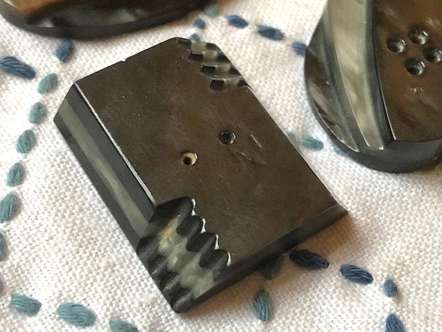 Group 5 Layered All Shapes Casein Buttons 1930's Brown, Grey - Etsy