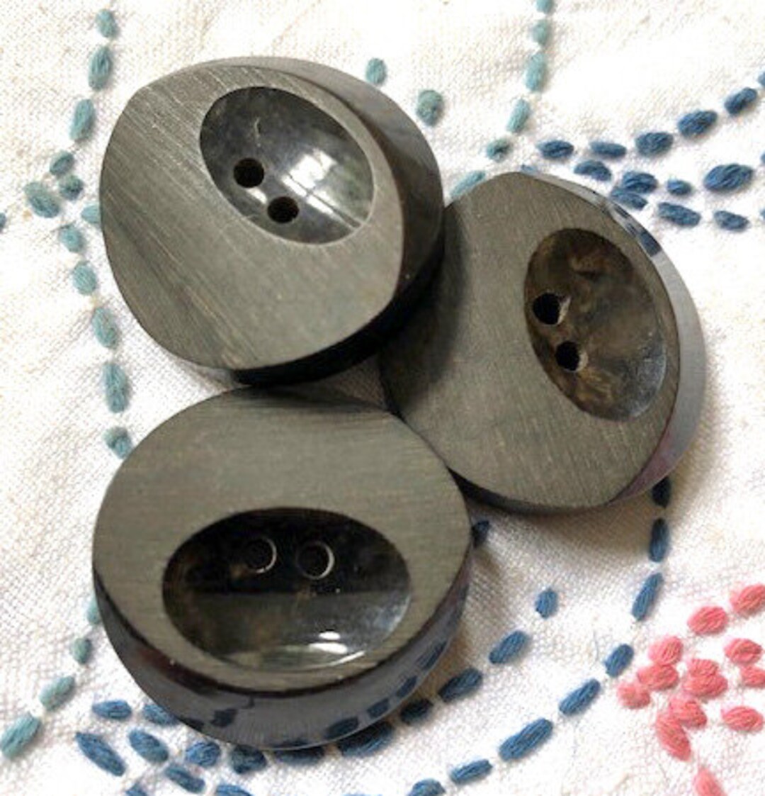 Set 3 High Brown Galalith 1930's Buttons 27 Cm - Etsy