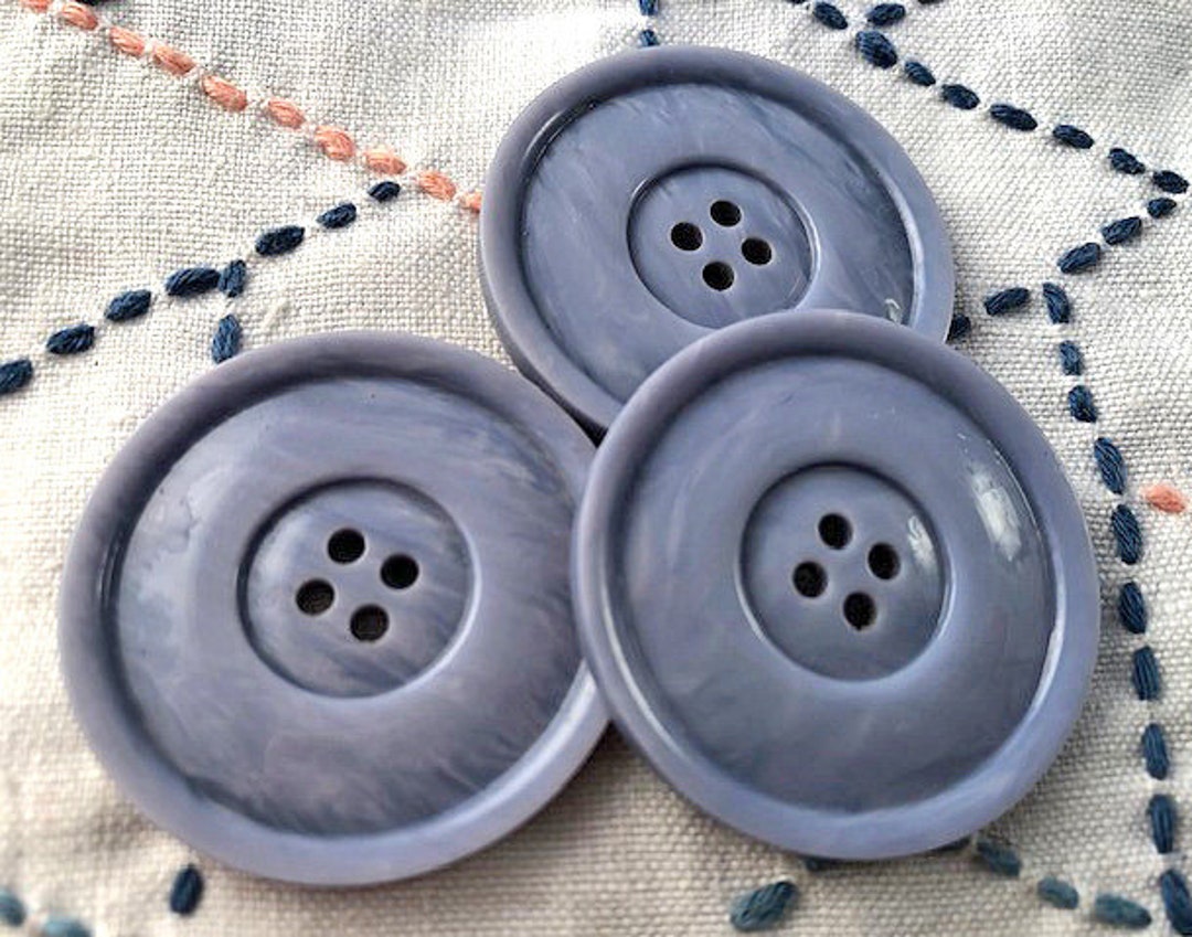 Marbled Light Blue Galalith 1930's Button 1 & 5/16 Inch - Etsy