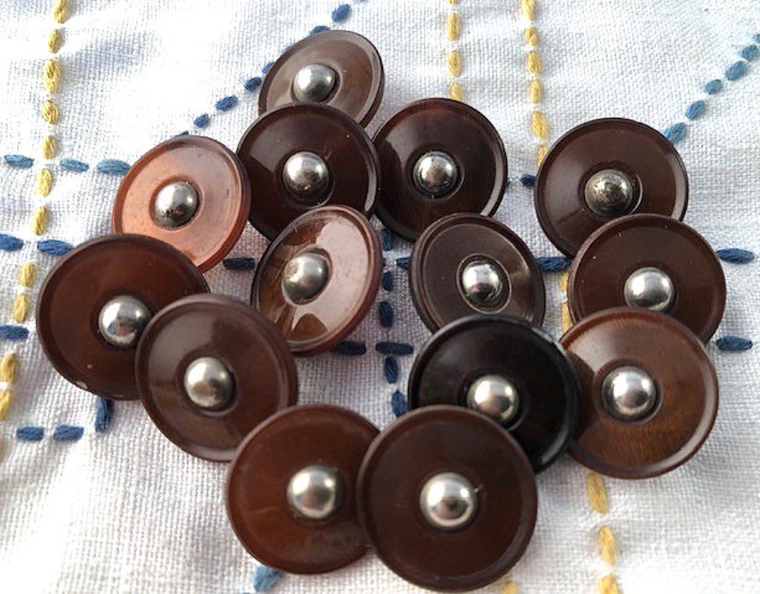 14 Antique Horn Shoe Boot Buttons Brown - Etsy