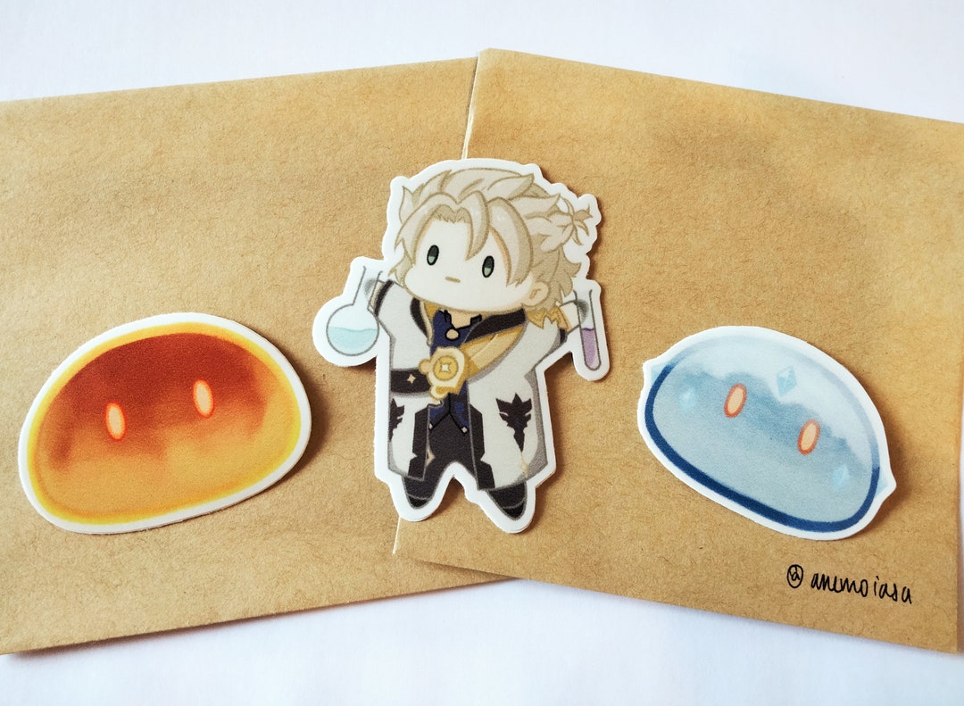 Genshin Impact Albedo and Slime Stickers - Etsy