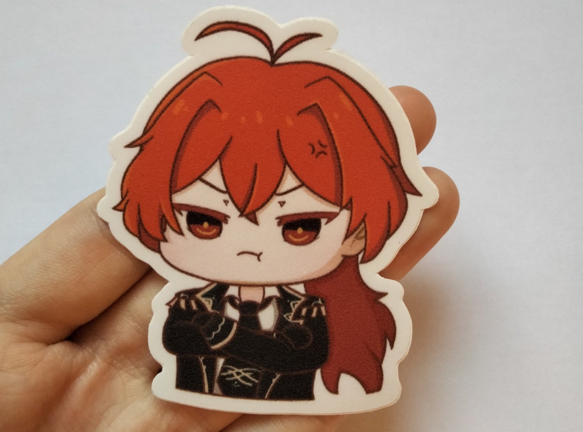 Genshin Impact Diluc Stickers - Etsy