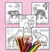 Safari Animals 15 Coloring Pages for Kids, Safari Animals Activity ...