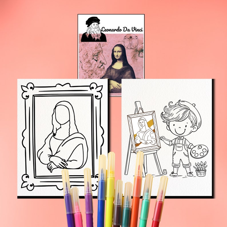 Famous Artist Coloring Pages: 32 Printable Art Activities (digital ...