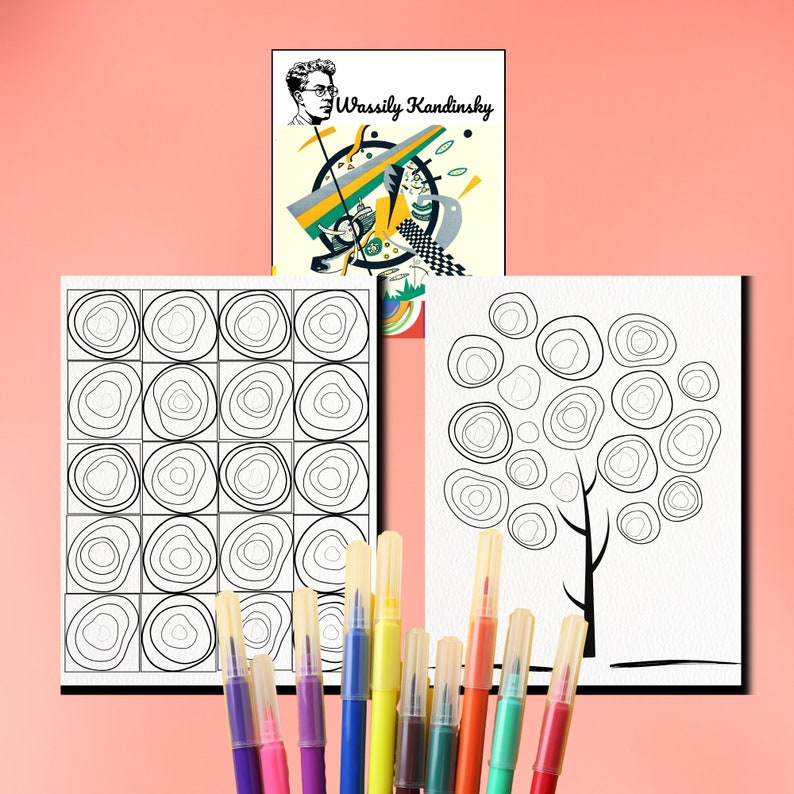 Famous Artist Coloring Pages: 32 Printable Art Activities (digital ...