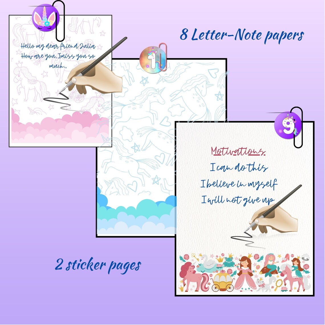 30 Unicorn Coloring Pages, Kids Activity Pages, Printable Unicorn ...