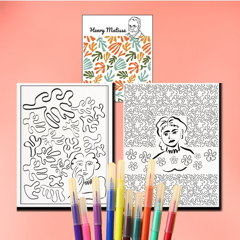 Famous Artist Coloring Pages: 32 Printable Art Activities (digital ...