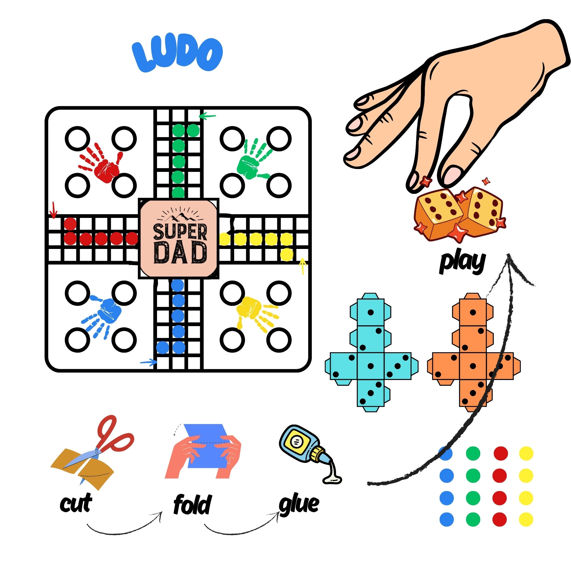 Happy Father's Day Coloring Pages for Kids, Father's Day Activity Pages ...