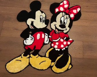 Mickey and Minnie Mouse Rug | Etsy