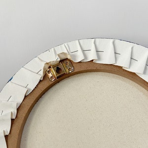 Round Canvas Painting Desert Moon - Etsy