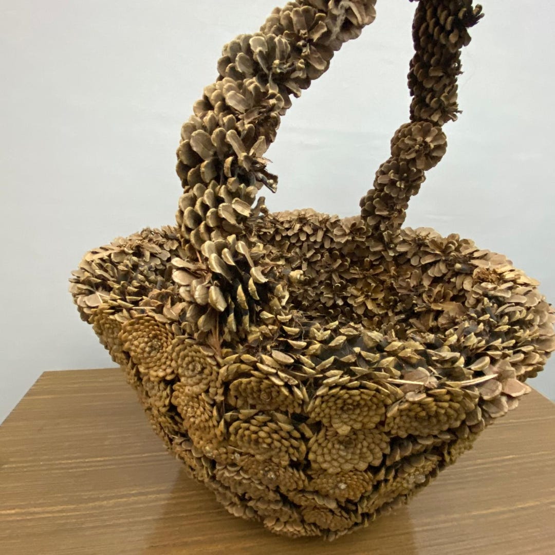 PINE CONE BAG, an Unusual Decorative Product Made From Pine Cones. - Etsy