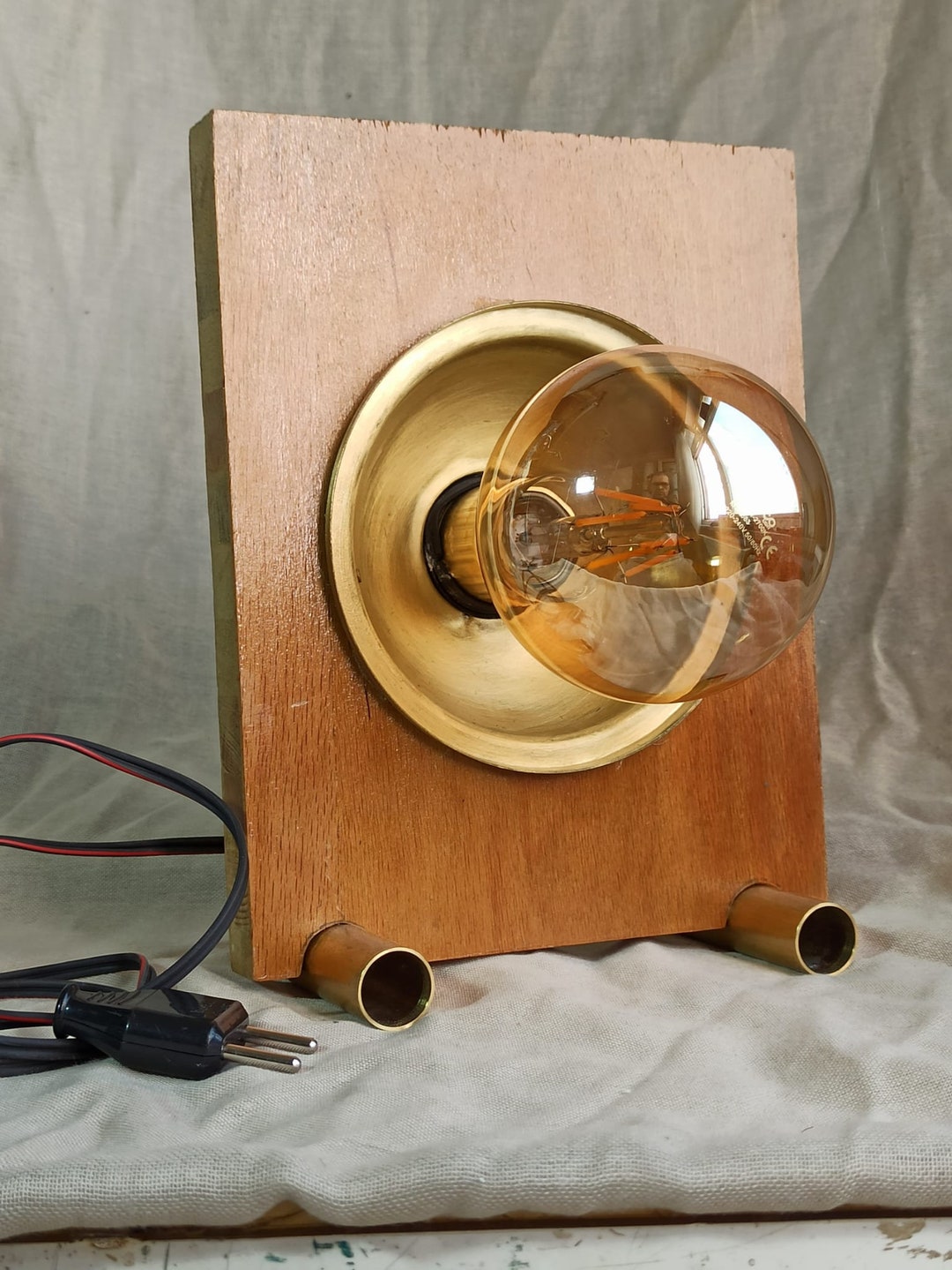 Handmade Desk Lamp Study Desk Lamp Wrapped With Real Metal Real Copper ...