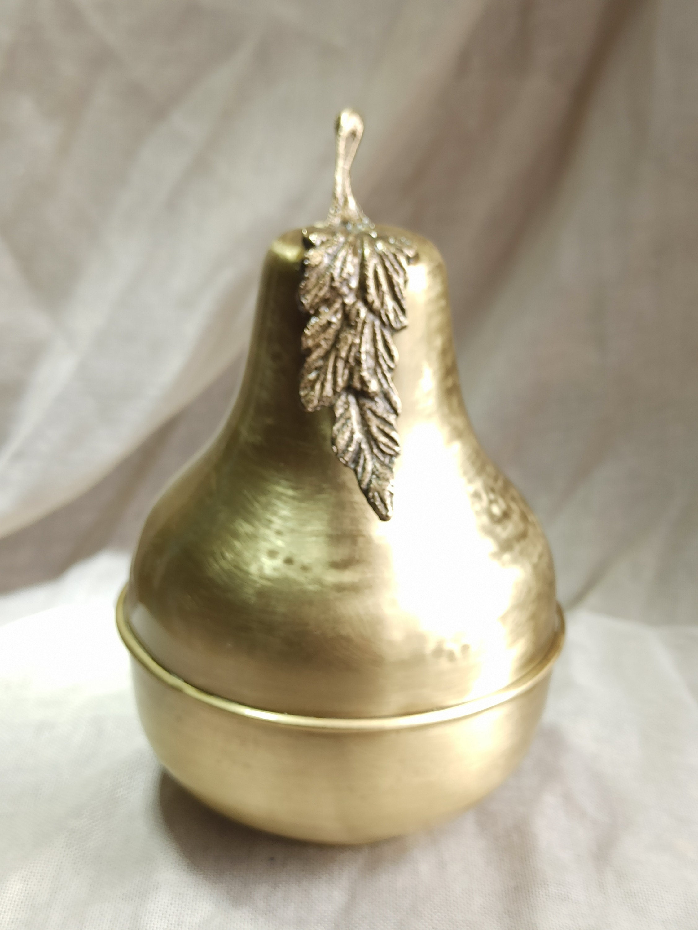 Pear Object Made of Brass is an Ancient Period Object for Table ...