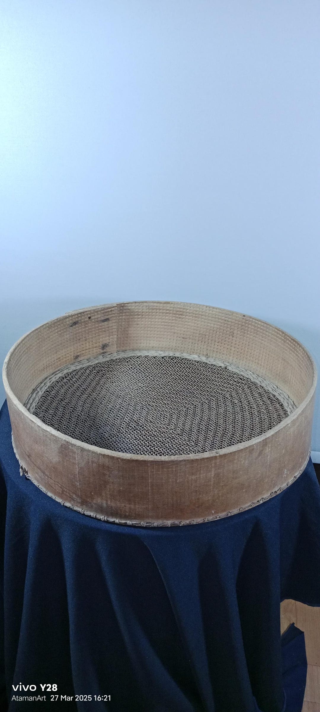 Vintage Grain Sieve | Handmade Wood & Cow Gut Mesh, Farmhouse Decor - Etsy