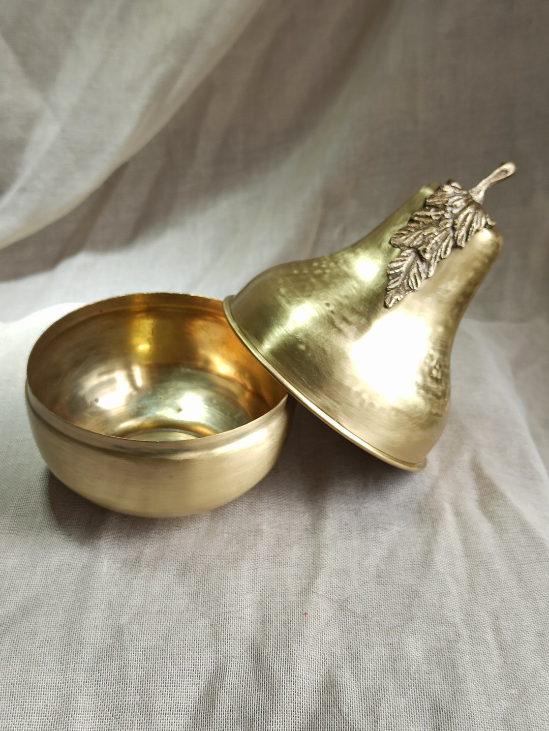 Pear Object Made of Brass is an Ancient Period Object for Table ...