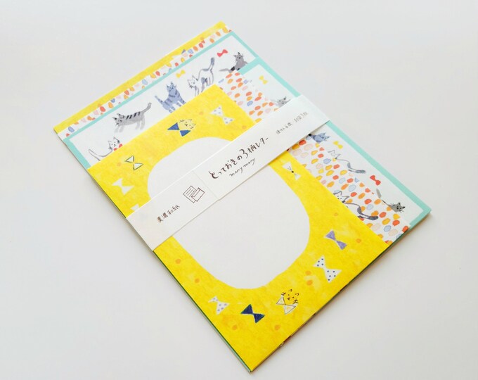 Kitty Cat Japanese Writing Set, Letter and Envelope Kitten Theme ...