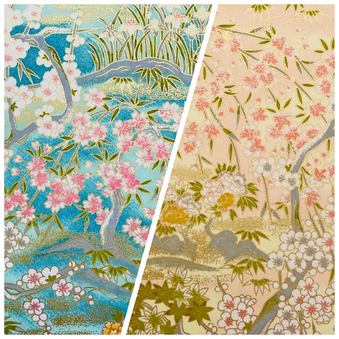 Large Yuzen Paper, Landscape, Scenery, Japanese Washi Papert, Origami ...