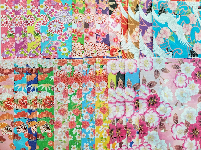 24 Mulberry Origami Paper, 6"x6", Lightweight Thin Paper, Japanese ...