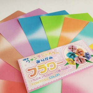 Origami Flower Kit, Gradient Color Paper Pack, Educational Folding ...
