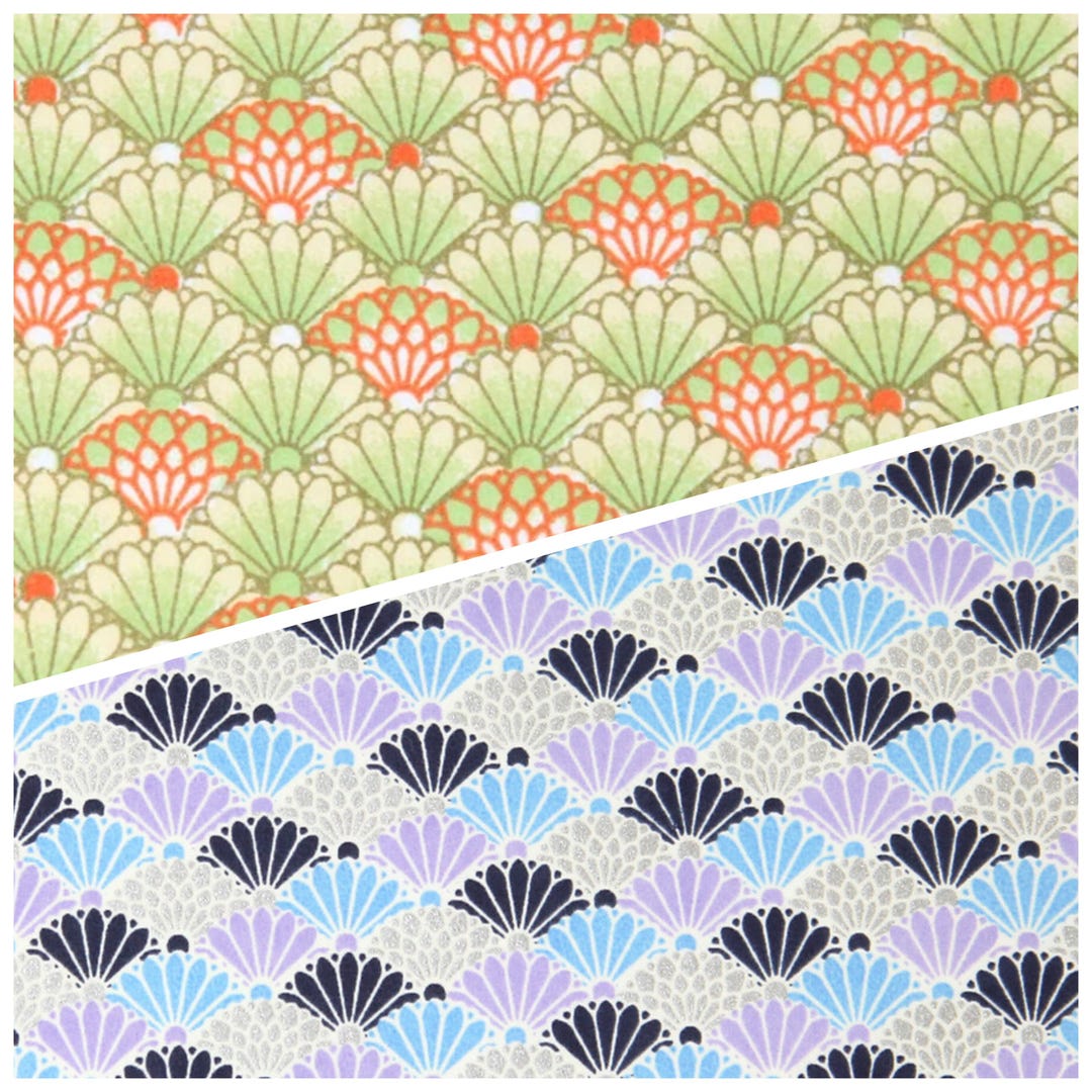 Large Echizen Yuzen Paper, Mum Flower, Sea Waves, Origami Craft ...