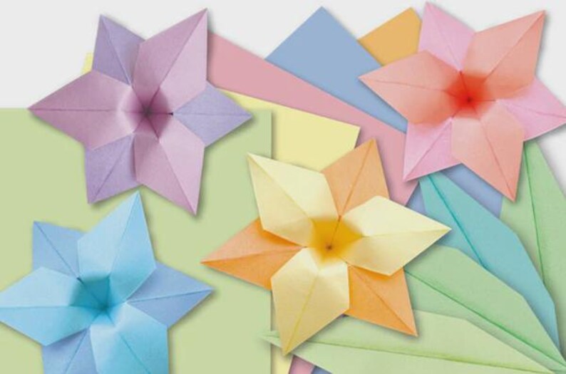 TANT Pastel Origami Paper, 15x15cm, Double Sided Same Colors, Japanese ...