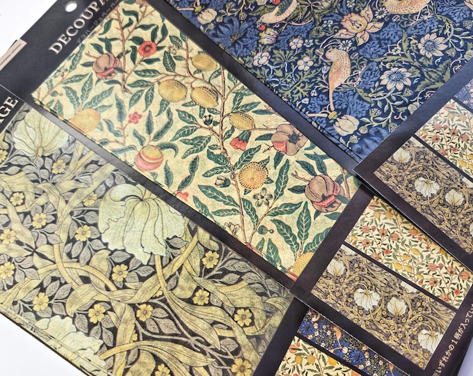 Decoupage Paper William Morris, 50x50cm, Vintage Classic Style ...