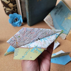 Map Paper Airplanes, Origami Aircraft, World Travel Birthday Party ...