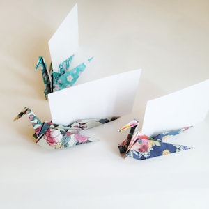 Origami Crane Place Card Holders, Wedding Party Place Card Display ...