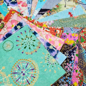 10x10cm Assorted Yuzen Origami Paper Pack, 3.94 X3.94, Chiyogami Washi ...