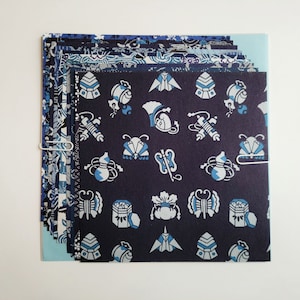 Aizome Navy Dyed Origami Paper, Indigo Chiyogami, Traditional Japanese ...