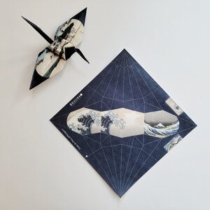 Origami Crane Folding Kit, Paper Crane Template, 36 Views of Mount Fuji ...