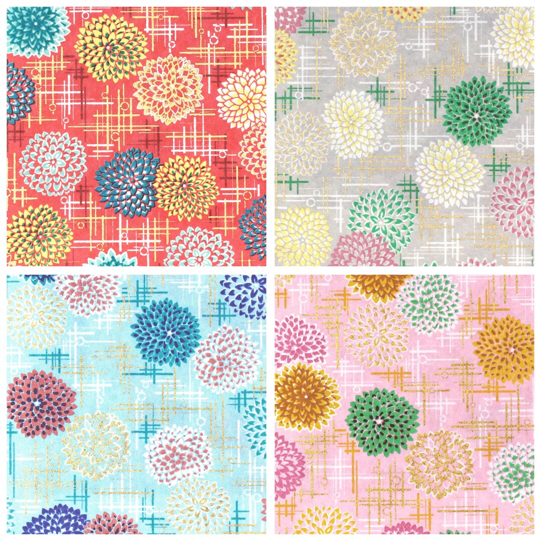 Large Echizen Yuzen Paper, Origami Craft Paper, Chiyogami Washi ...