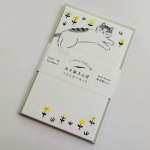 Mini Letter Set Kitty Cats, Message Notes With Envelopes, Kawaii ...